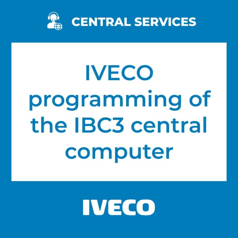 IVECO programming of the IBC3 central computer (Central Services ...