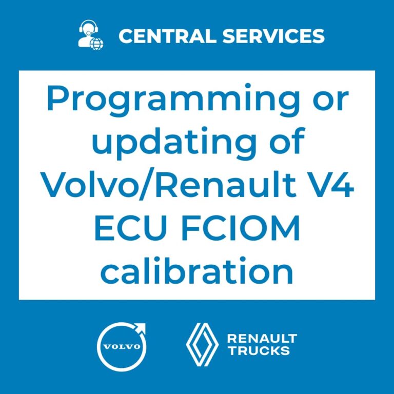 Programming or updating of Volvo/Renault V4 ECU FCIOM calibration ...